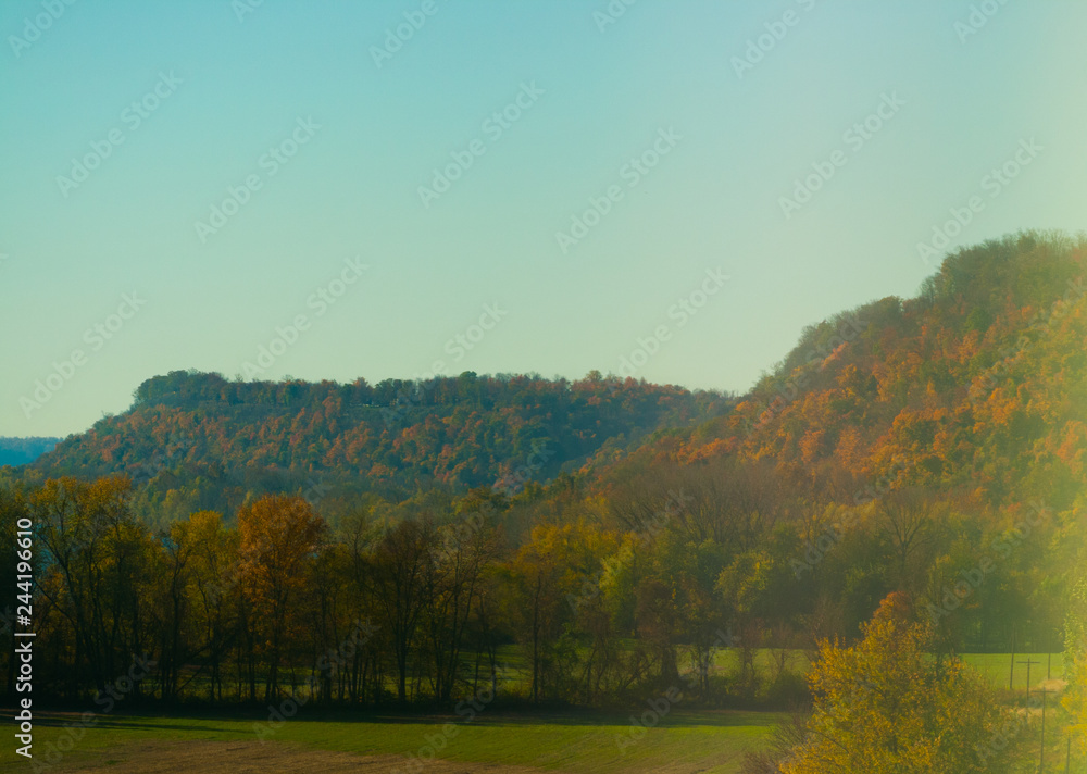 Southern Indiana Hills in Autumn Stock Photo | Adobe Stock