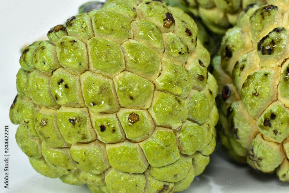 Exotic Brazilian fruit as known as "Fruta do Conde or Fruta Pinha ...