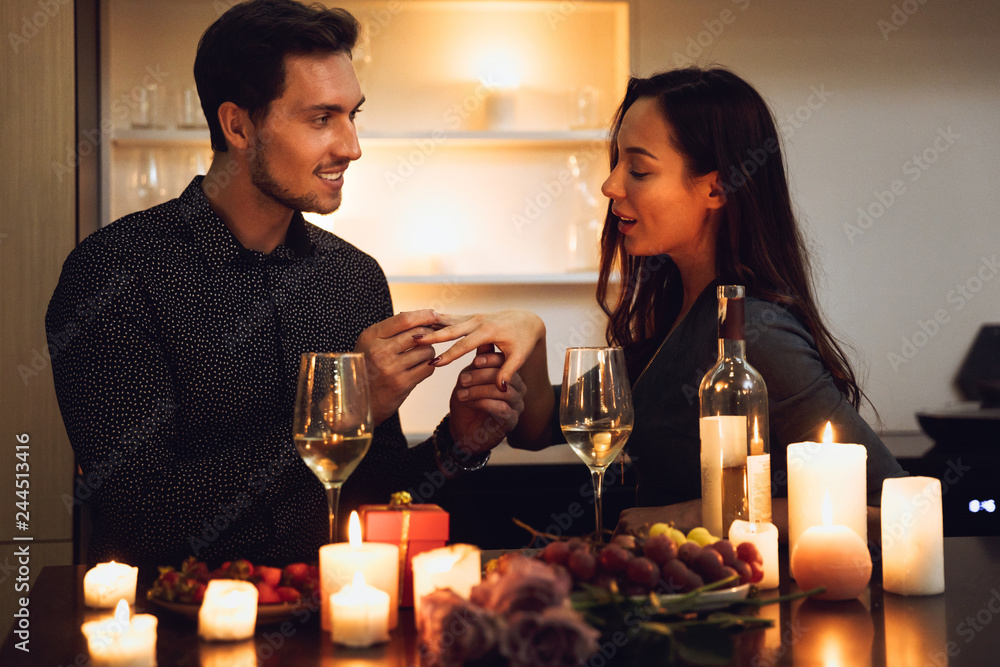 Beautiful passionate couple Stock Photo | Adobe Stock