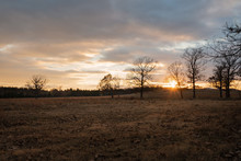 Sunset In Oklahoma Countryside Free Stock Photo - Public Domain Pictures