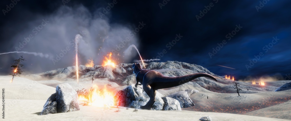 Extremely detailed and realistic high resolution 3d illustration of a T ...