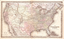 1855 Colton Map Of The United State Free Stock Photo - Public Domain ...