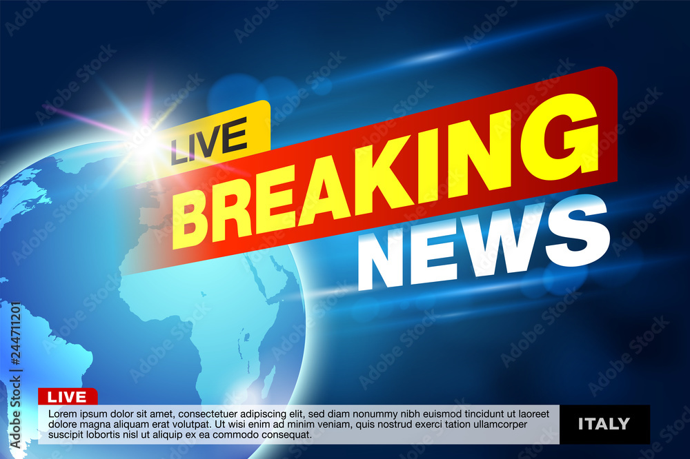 Report all events, urgent news all over the world. With a design ...