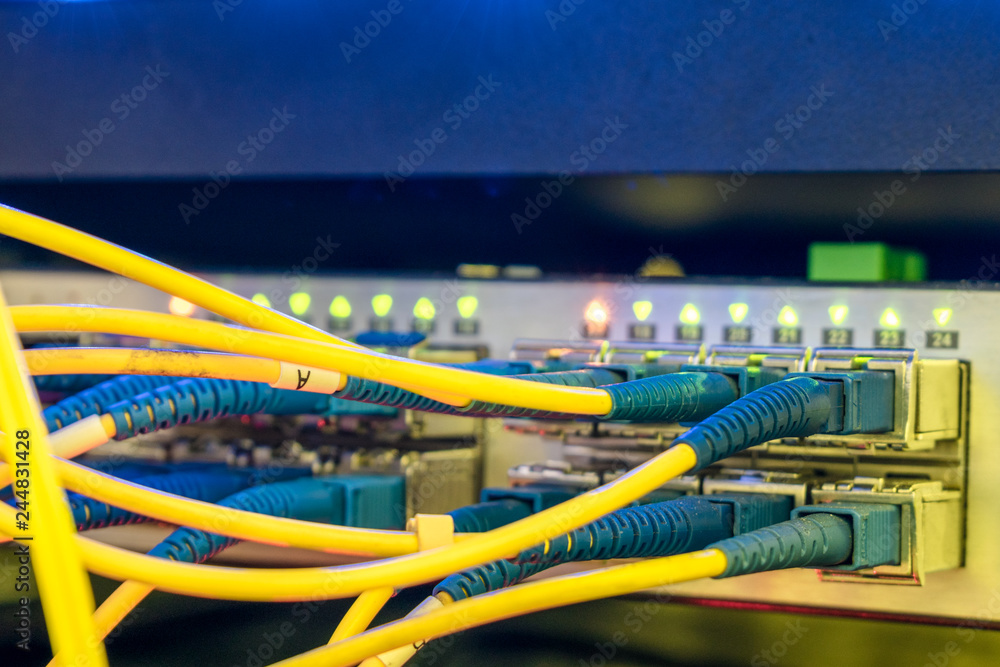 Optical links of a modern high-speed Internet switch. Telecommunication ...