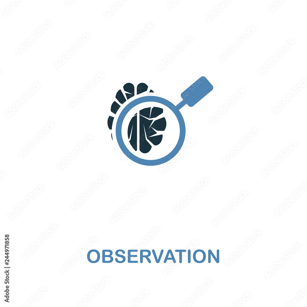Observation icon in two colors design. Premium style from artificial ...
