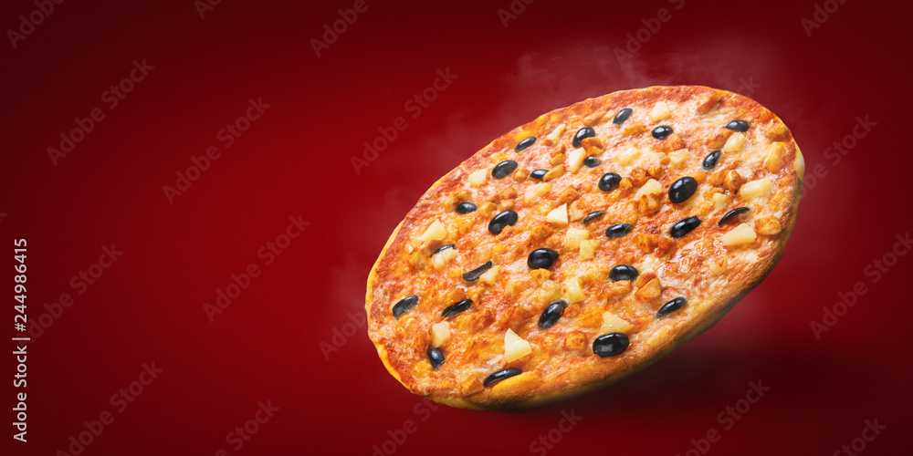Vegetarian pizza concept Stock Photo | Adobe Stock