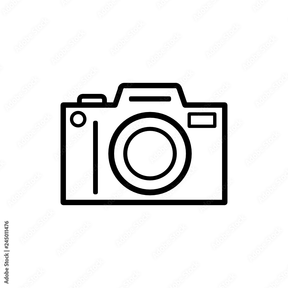 aparat fotograficzny ikona Stock Vector | Adobe Stock