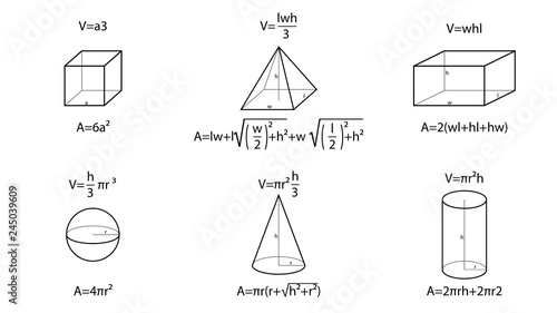 Pyramid, cube, cylinder, cone, sphere, rectangular prism vector ... Pyramid, cube, cylinder, cone, sphere, rectangular prism vector ...