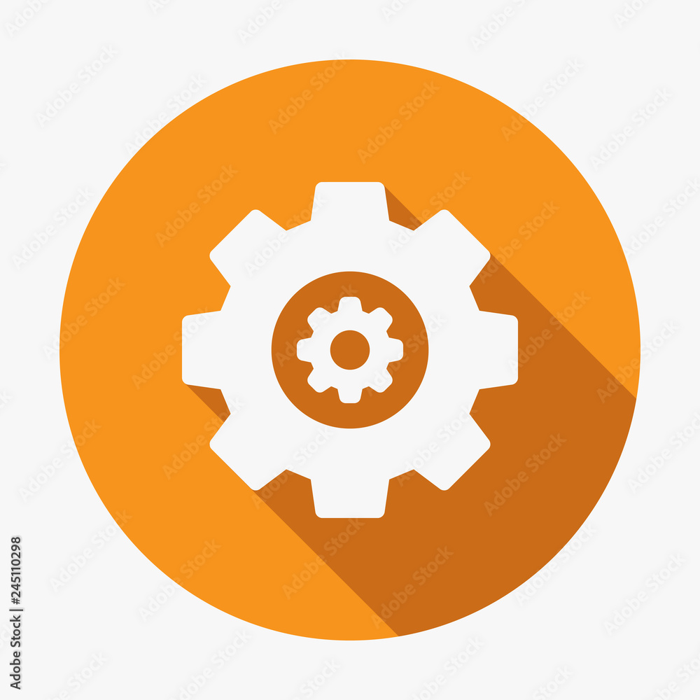 Settings icon, Tools and utensils icon with settings sign. Settings ...