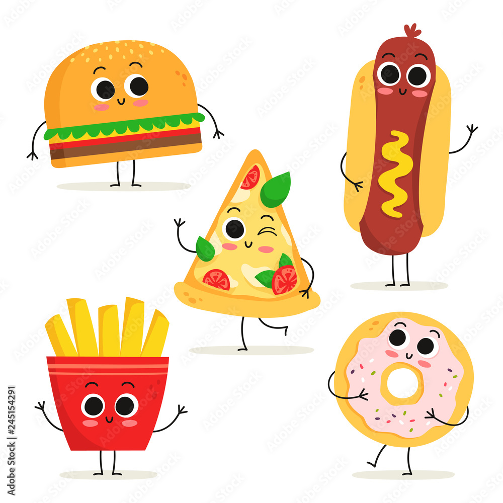 Fast Food Cartoon