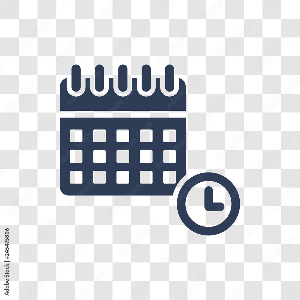 Calendar with deadlines icon vector Stock Vector | Adobe Stock