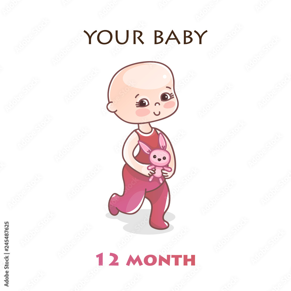 Monthly infant development. Stages of child development in the first ...