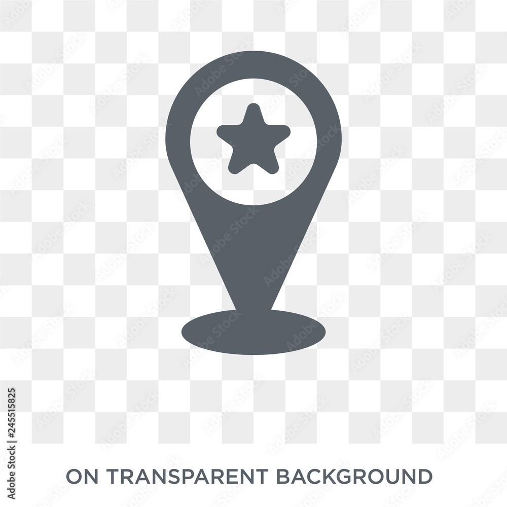 Favorite Place icon. Trendy flat vector Favorite Place icon on ...