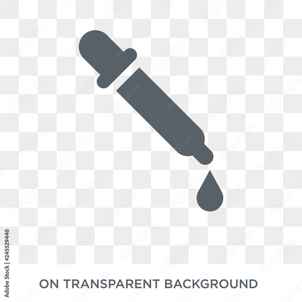 Pipette icon. Trendy flat vector Pipette icon on transparent background ...