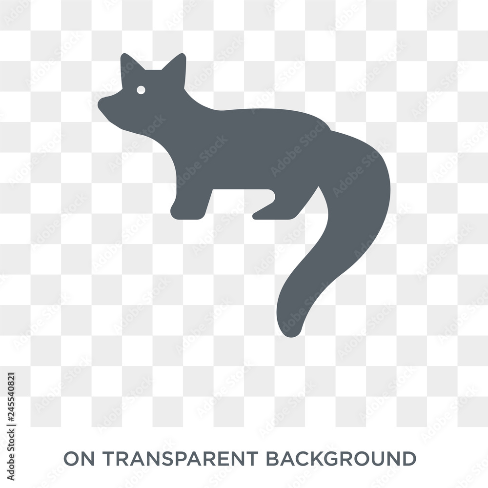 Marten icon. Trendy flat vector Marten icon on transparent background ...