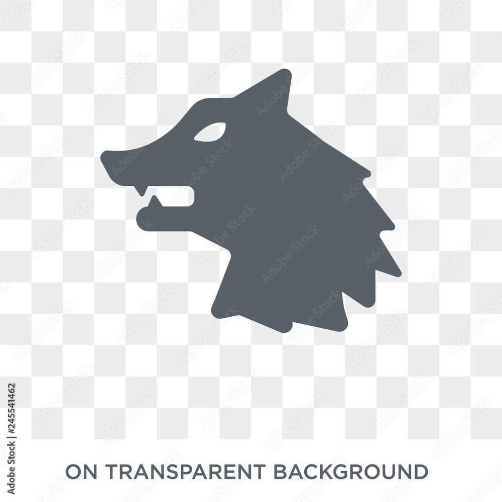 Werewolf icon. Trendy flat vector Werewolf icon on transparent ...