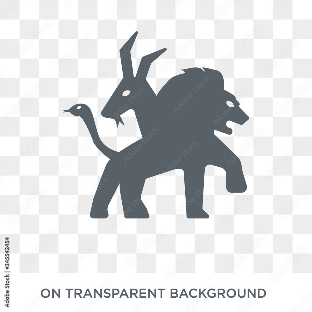 Chimera icon. Trendy flat vector Chimera icon on transparent background ...
