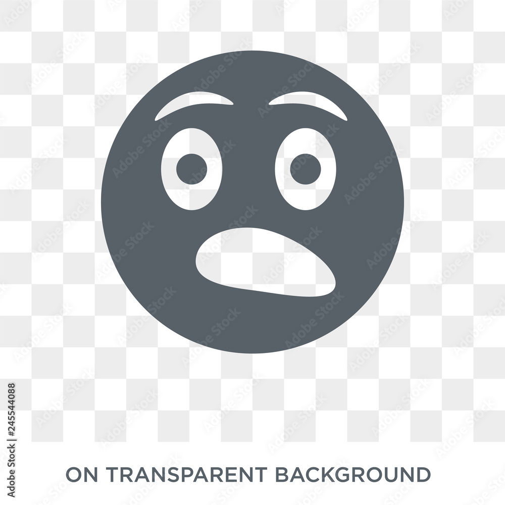 Scared emoji icon. Scared emoji design concept from Emoji collection ...