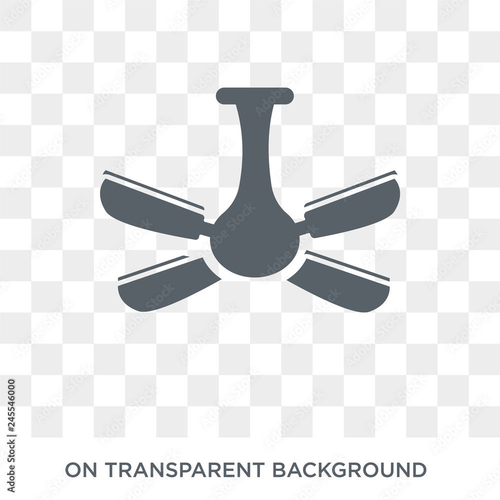 Vector de Stock ceiling fan icon. Trendy flat vector ceiling fan icon ...
