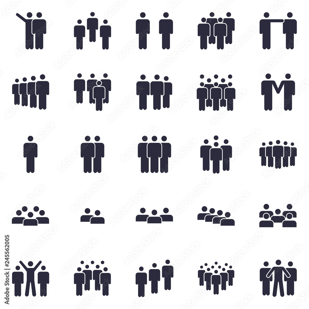 Vector de Stock Groups of persons icon. Business team person, office ...