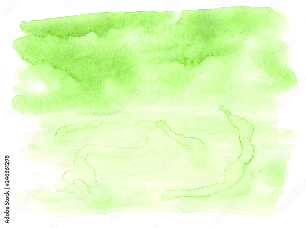 Abstract green watercolor background in high resolution. Paper texture ...