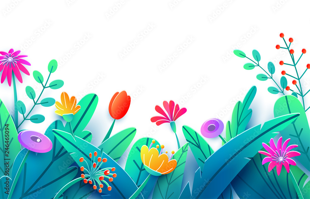 summer corner border