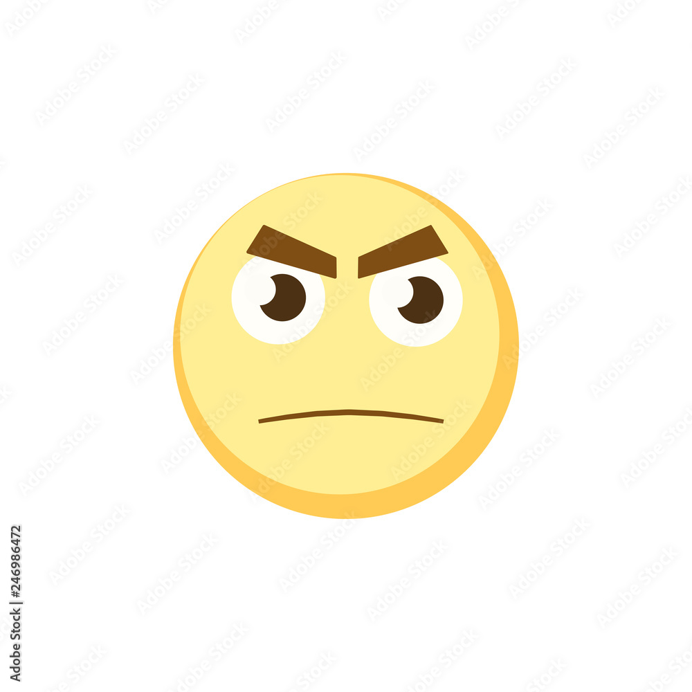 Serious Face Emoticon Text