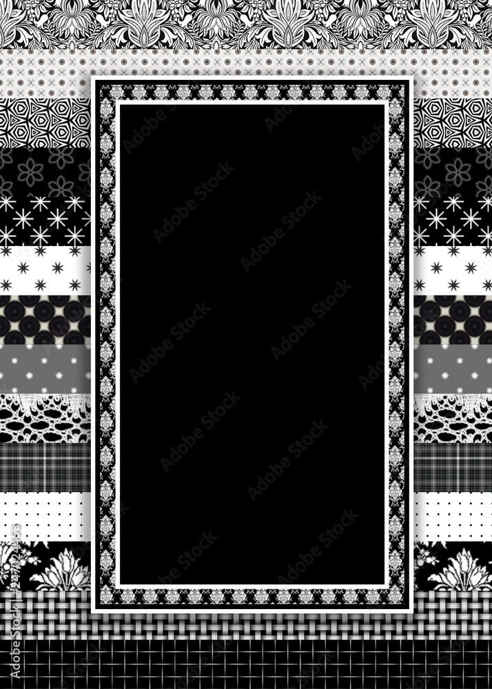 Rectangular in shape illustration graphic background with multiple ...
