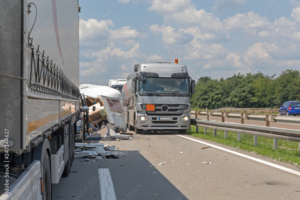 Highway Traffic Accident Stock Photo | Adobe Stock