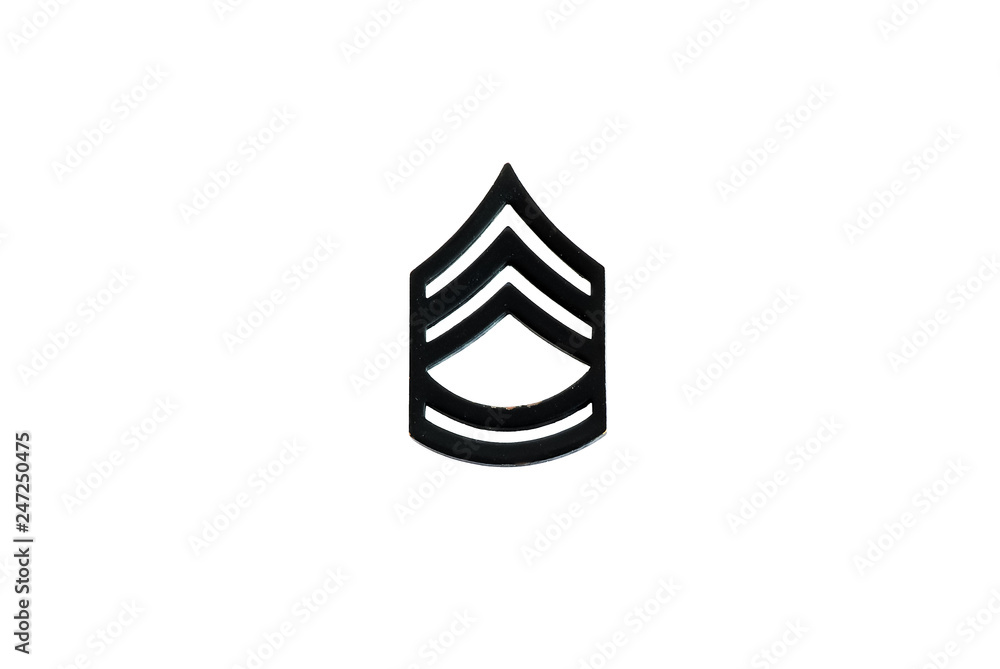 US Army Sergeant First Class Rank and Platoon Sergeant Insignia Stock ...
