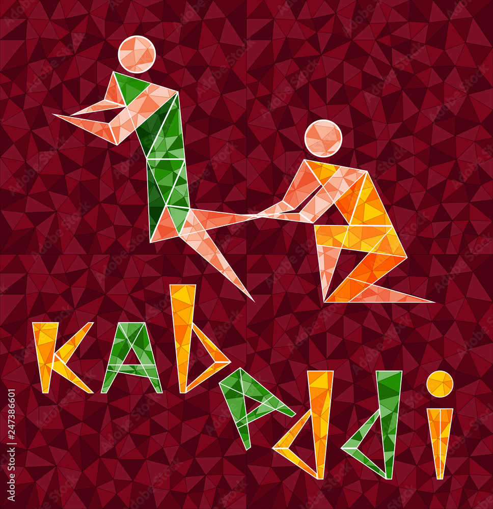 Kabaddi vector design Stock Vector | Adobe Stock
