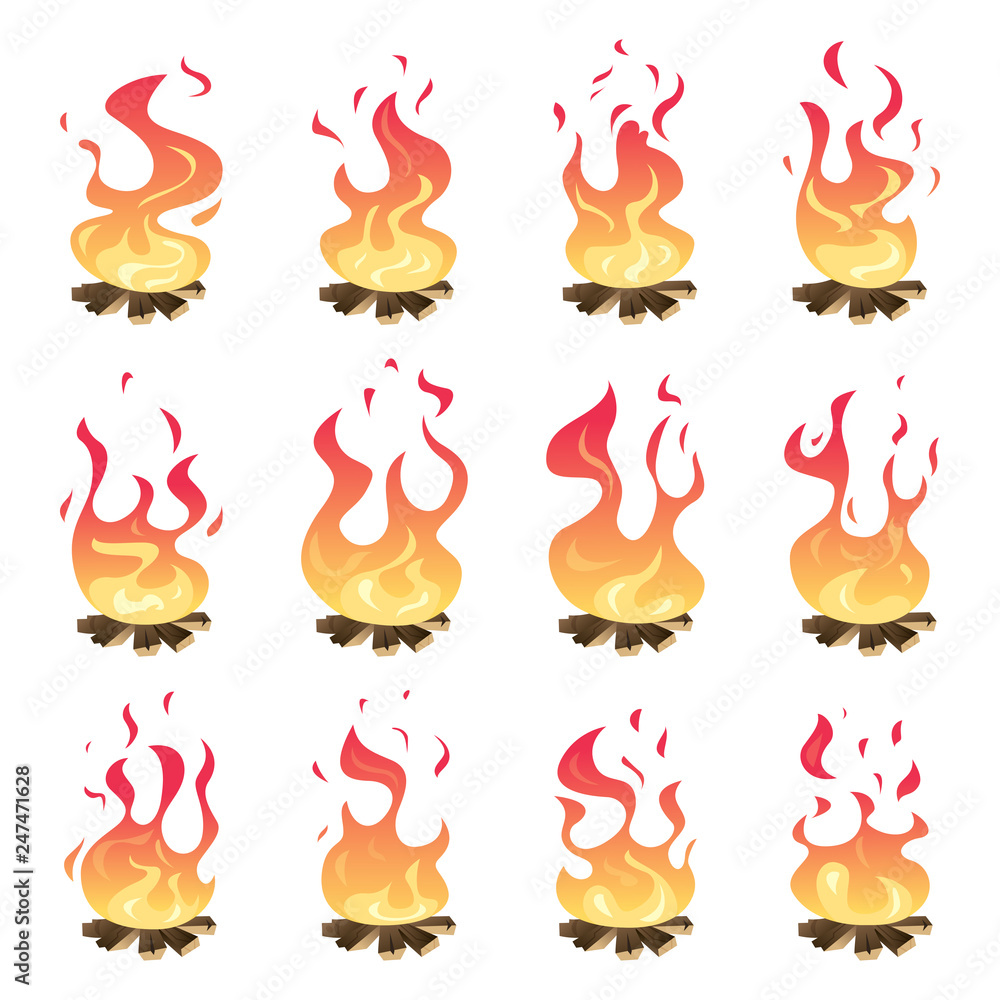 campfire animation frames