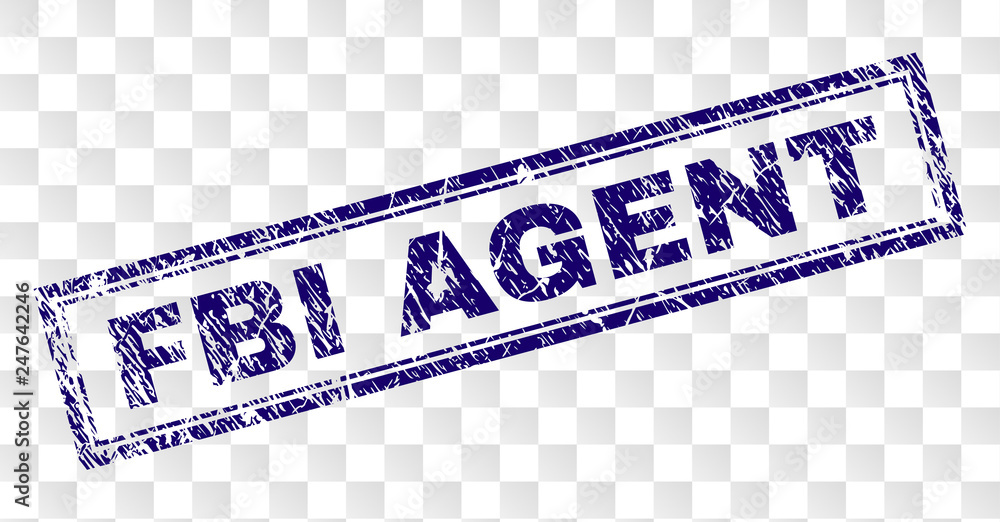Vector de Stock FBI AGENT stamp seal imprint with rubber print style ...