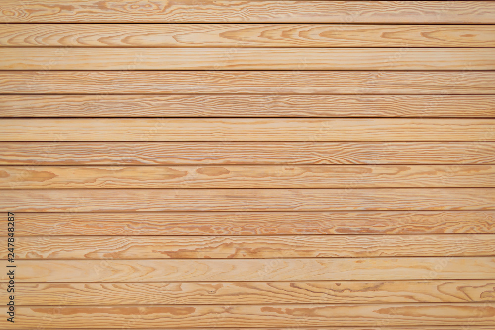The texture of the wall is covered with wood. Treated tree. Repairs ...