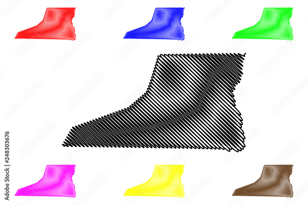 Minya Governorate (Governorates of Egypt, Arab Republic of Egypt) map ...