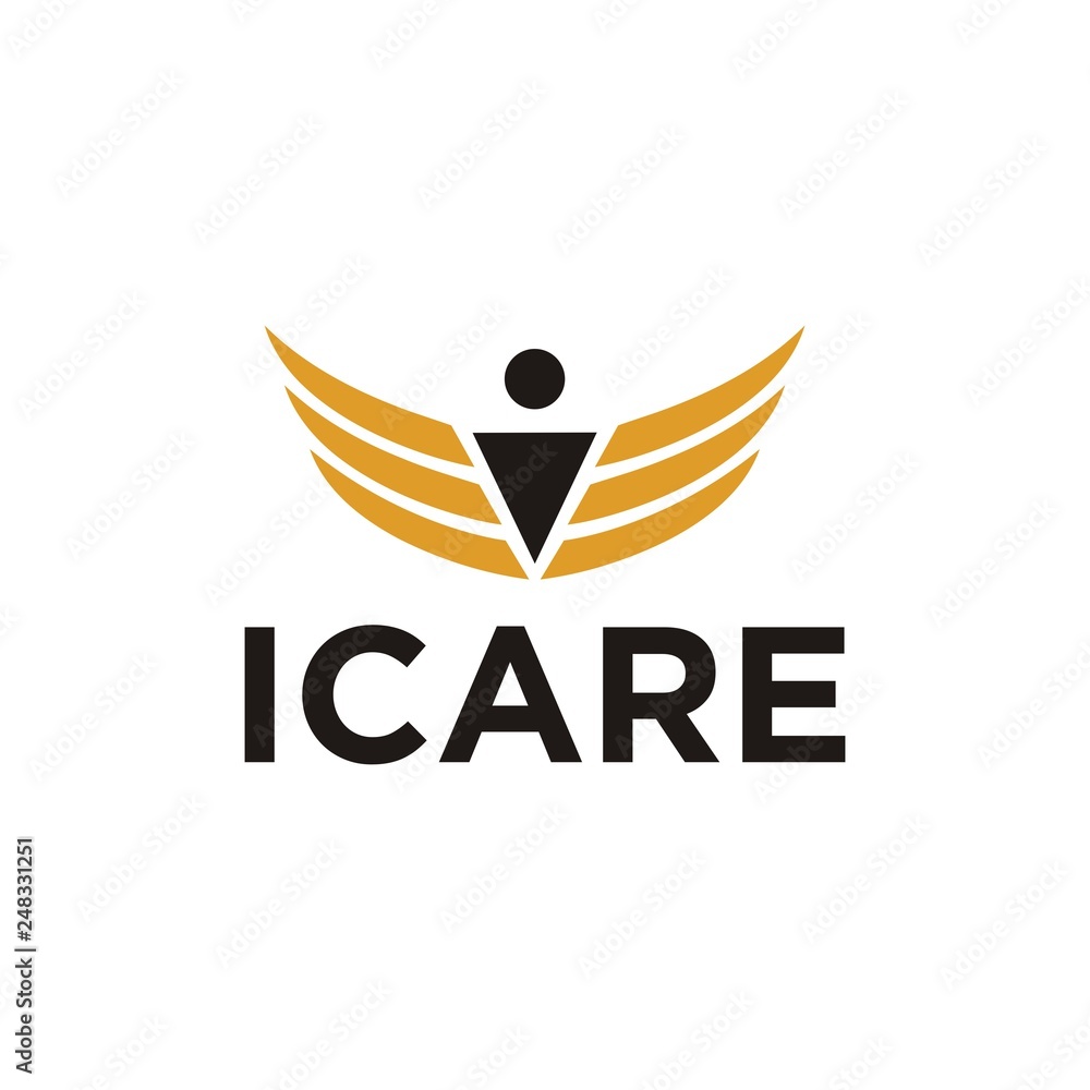 iCare Logo Design template Stock Vector | Adobe Stock