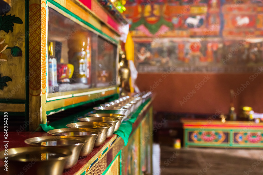 Inside of Basgo Gompa (Maitreya Temples) The mud-brick fortress of ...