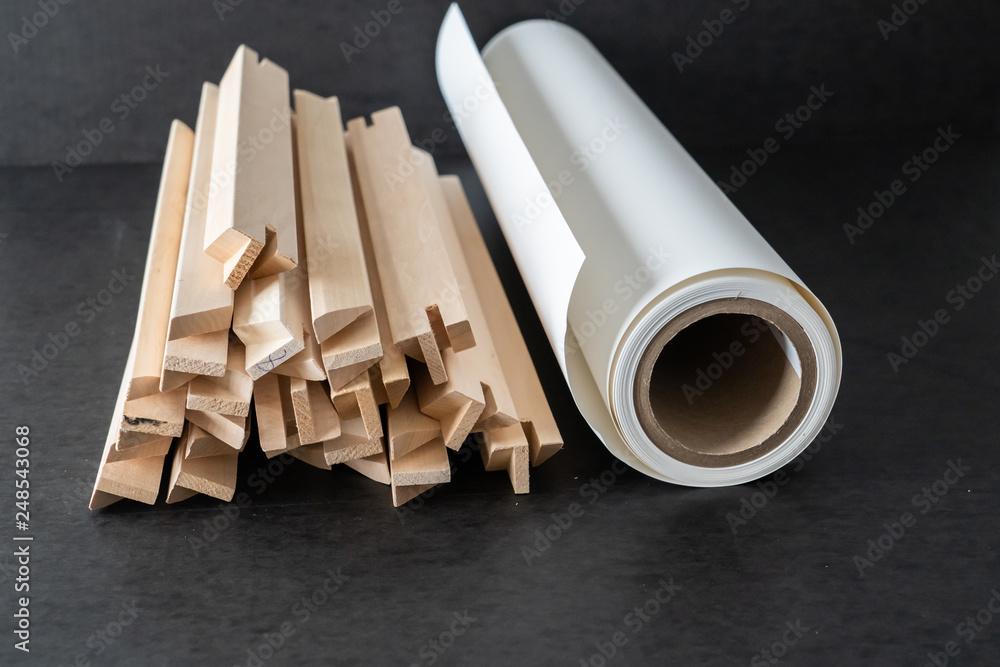 Roll of Fine Art Print Paper with Stretcher frames for print and ...