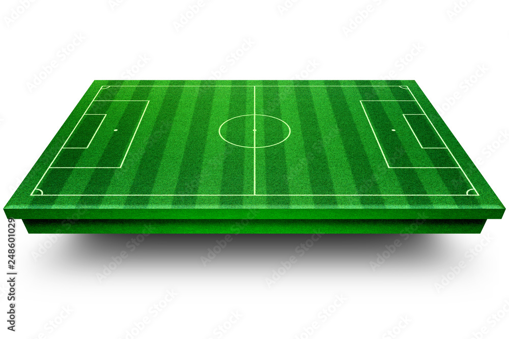 Perspective of football field, Soccer field collection. Football ...