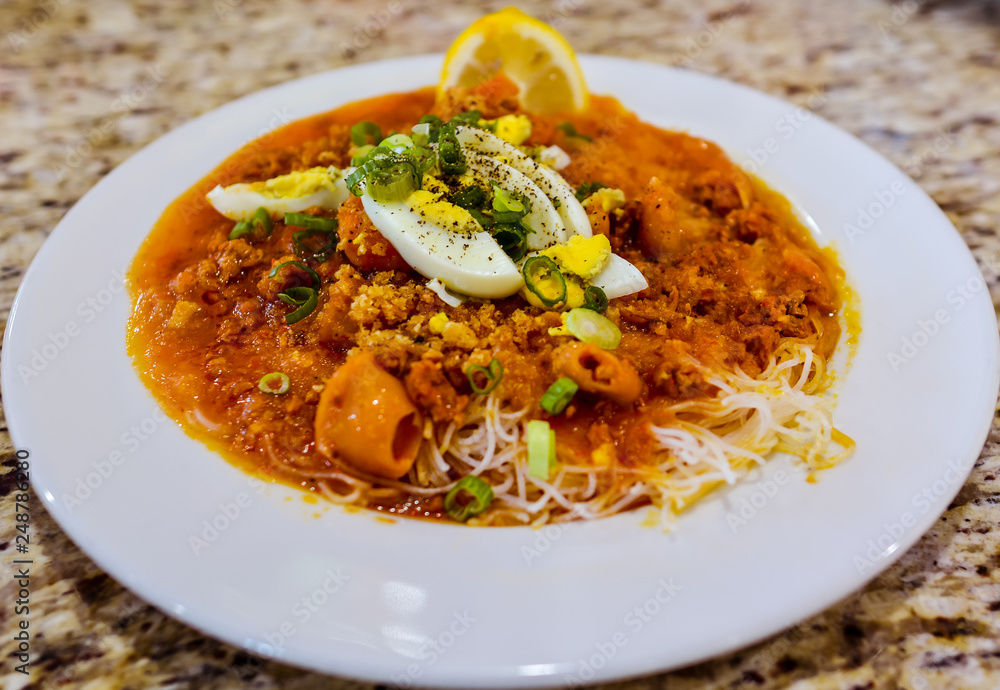 Food - Seafood 'Palabok', Filipino food Stock Photo | Adobe Stock