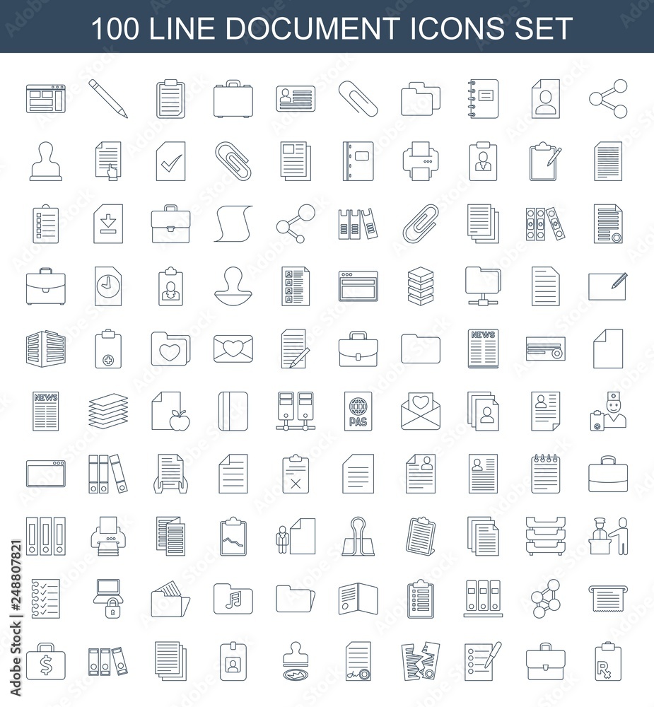 document icons Stock Vector | Adobe Stock