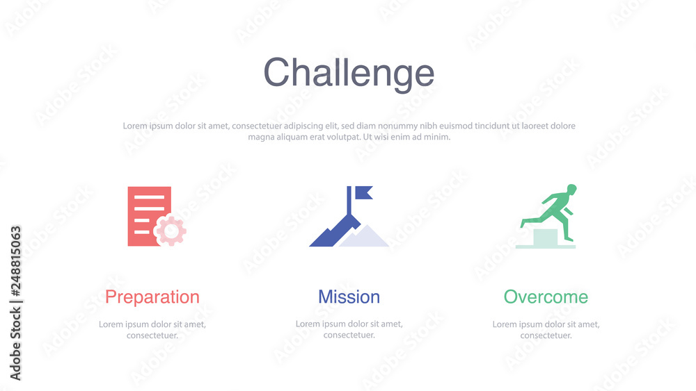 CHALLENGE BANNER CONCEPT Stock Vector | Adobe Stock