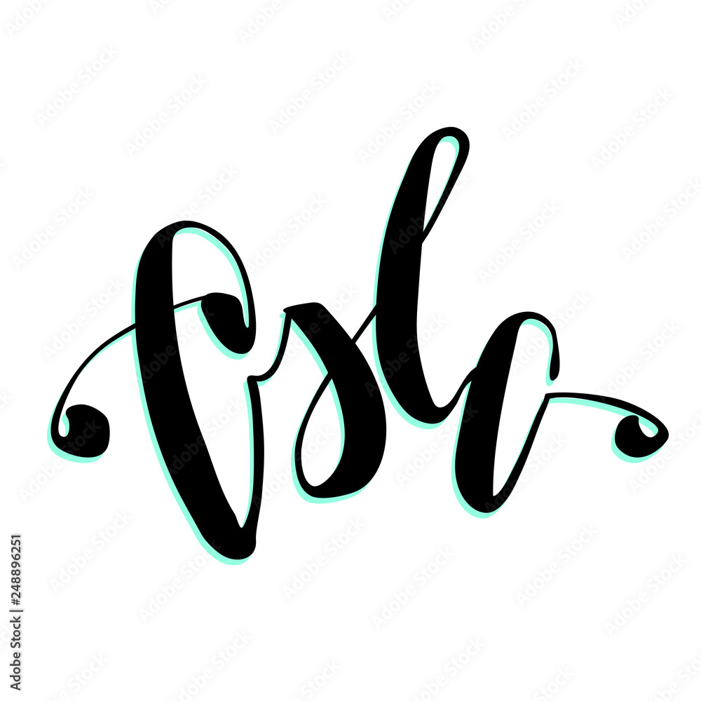 Oslo city name handwritten lettering. Norway capital calligraphic ...