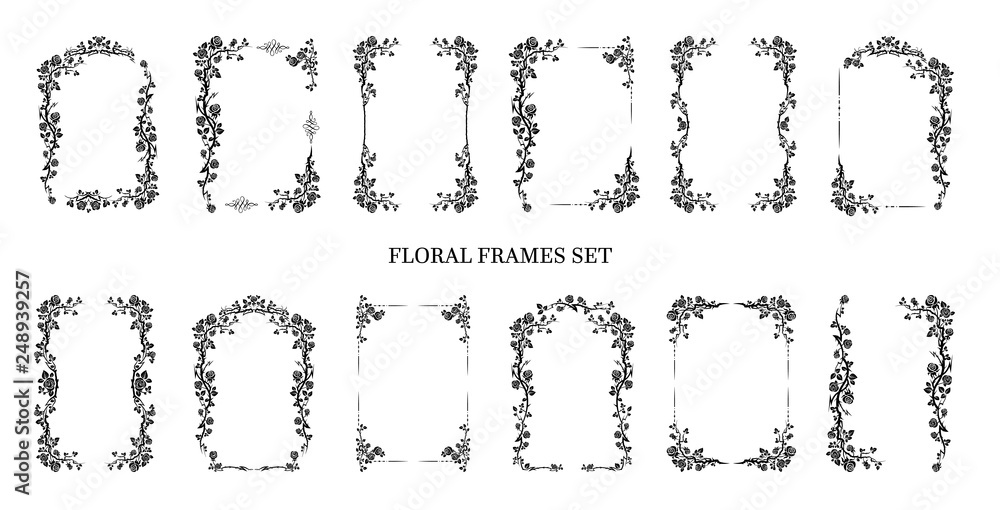 Graphic frames set Stock Vector | Adobe Stock