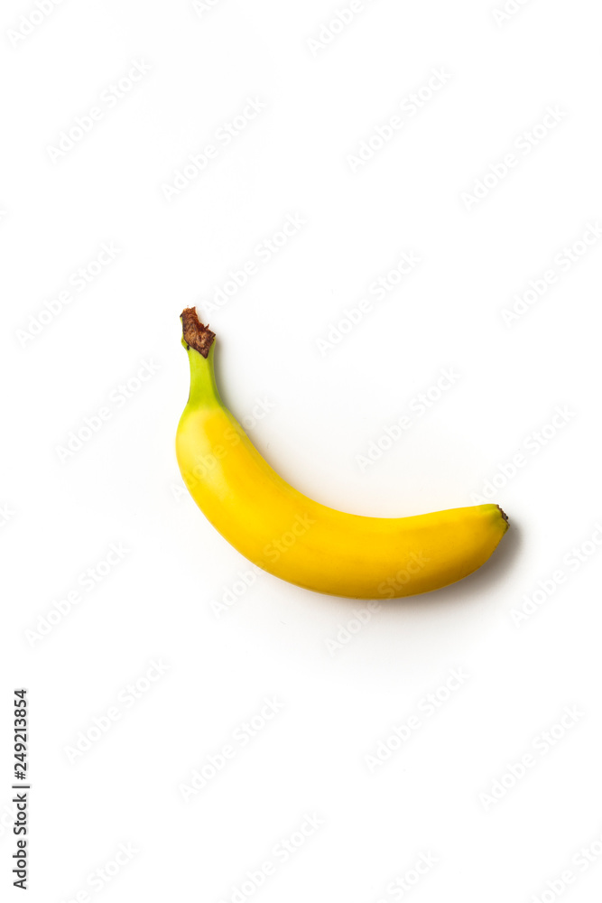 Banane sur fond blanc Stock Photo | Adobe Stock