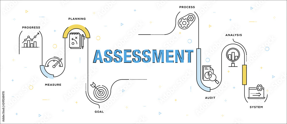 ASSESSMENT INFOGRAPHIC CONCEPT Stock Vector | Adobe Stock