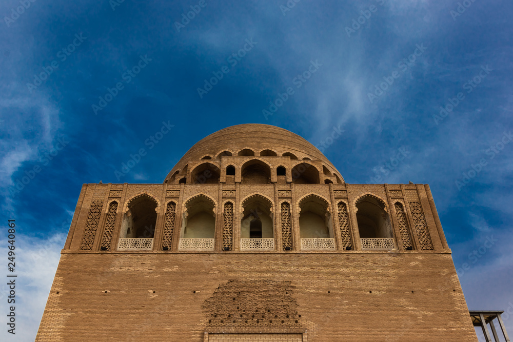 Mausoleum of Sultan Sanjar the ruler of a dynasty of the great Turkmen ...