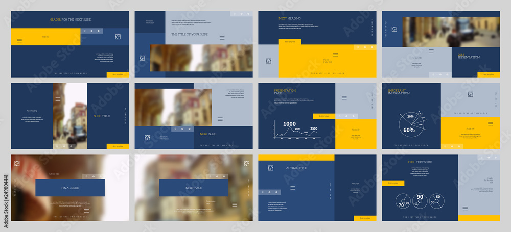 Presentation template design Stock Vector | Adobe Stock