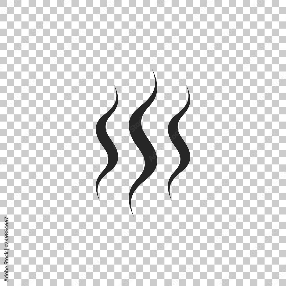 Steam icon isolated on transparent background. Flat design. Vector ...