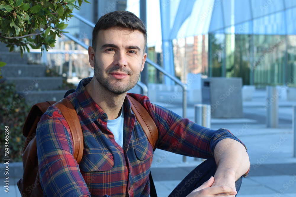 30 years old natural looking man Stock Photo | Adobe Stock
